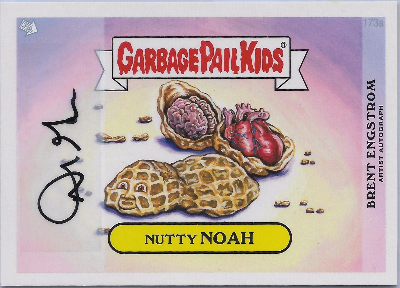 Garbage Pail Kids BNS 3 - NUTTY NOAH 173a - BRENT ENGSTROM AUTOGRAPH ...