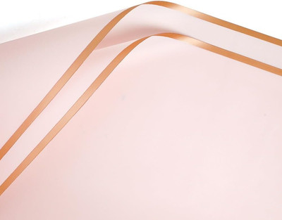 20 Sheets Flower Wrapping Paper Gold Edge Flower Wrapping Paper ...