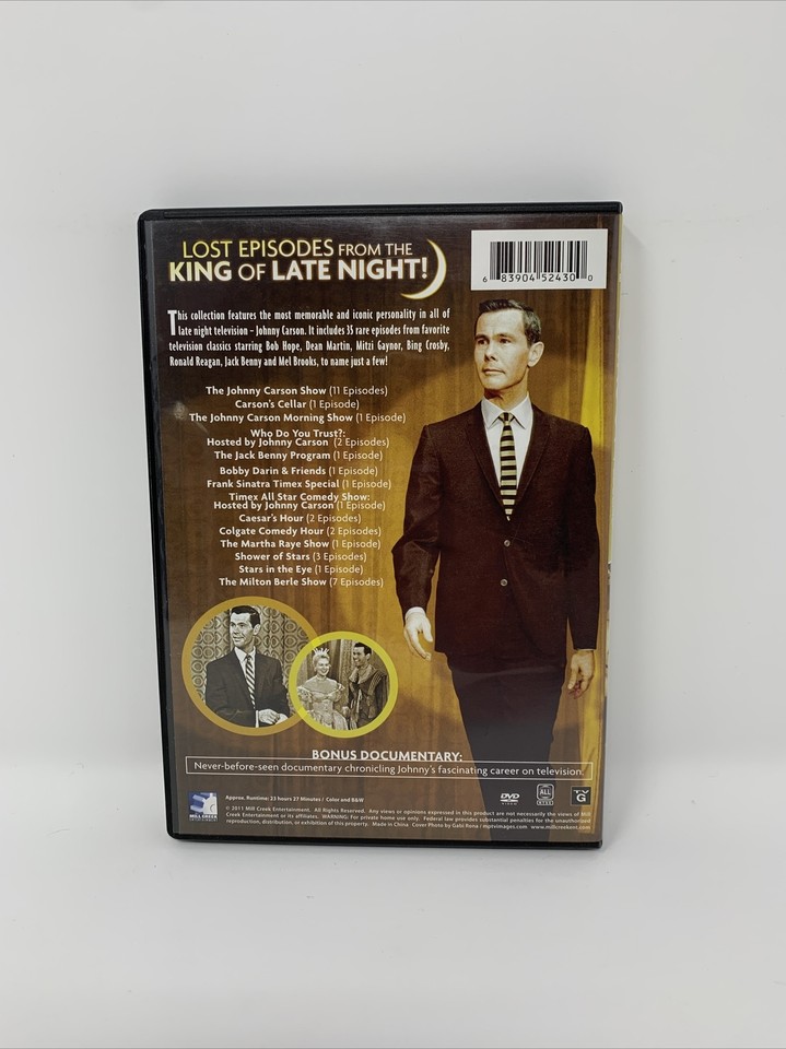 Johnny Carson: Late Night Legend (DVD, 2011, 4-Disc Set) TV Comedy Talk ...