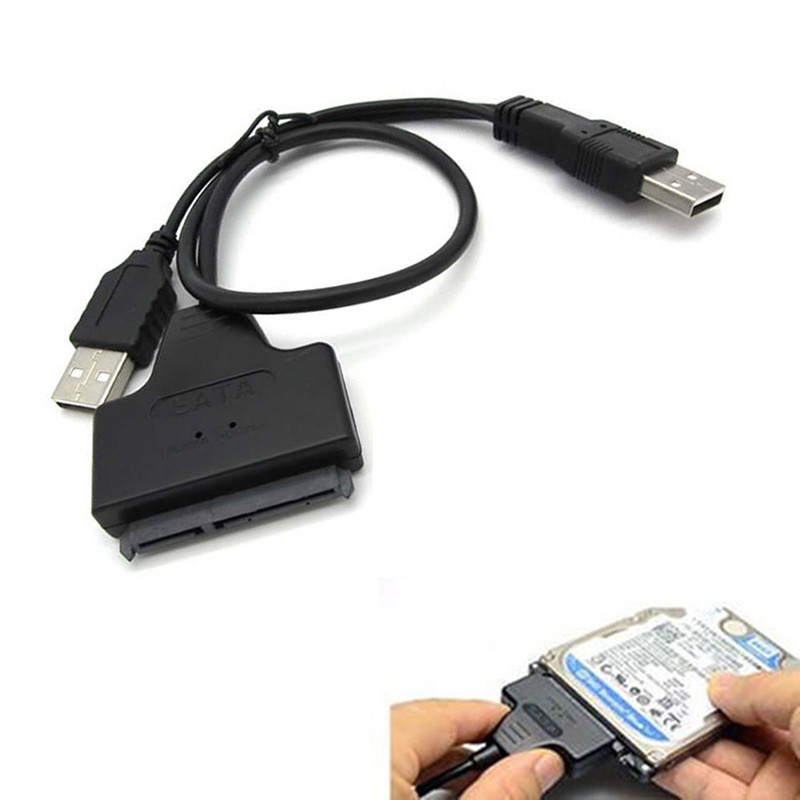 New USB 2.0 to SATA Serial ATA Adapter Cable For 2.5" HDD SSD Laptop ...