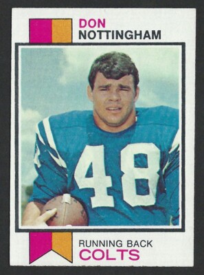 1973 Topps #454 DON NOTTINGHAM Baltimore Colts ROOKIE - EXMT 09 | eBay