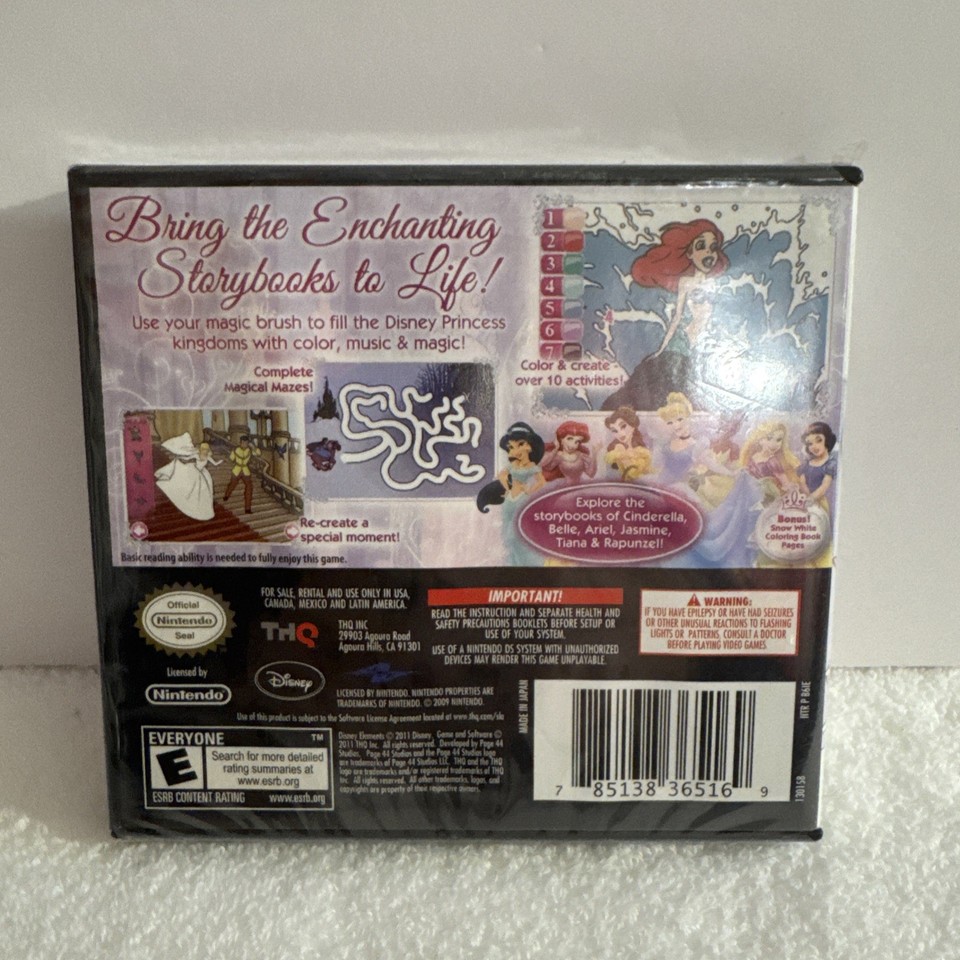 Disney Princess Enchanting Storybooks Nintendo DS AD/NM - (New Sealed ...