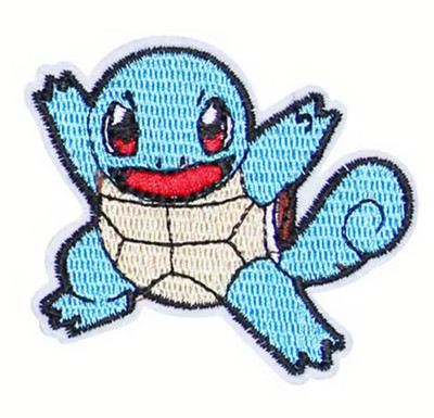 Pokemon SQUIRTLE - Embroidered Iron-On/Sew Patch | eBay