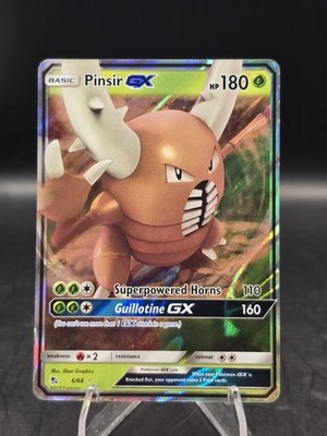 Pokemon TCG Pinsir GX 6/68 Hidden Fates Holo Ultra Rare NM | eBay