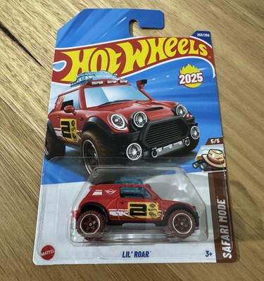 Hot Wheels 2025. Safari Mode 5/5. Lil Roar Mini Cooper. 203/250 Red New ...