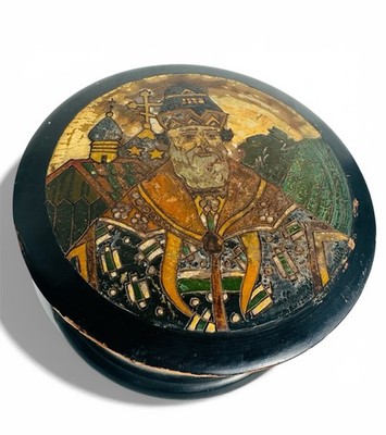 Antique Russian Hand-Painted Wooden Box – Orthodox Icon Style | eBay