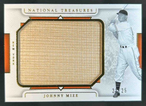 2024 Panini National Treasures Johnny Mize Legendary Jumbo Lumber Bat ...
