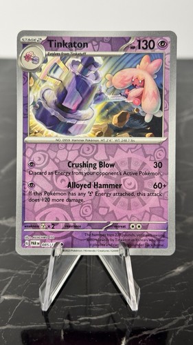 2023 Pokemon Paradox Rift Reverse Holo Uncommon 085/182 Tinkaton | eBay