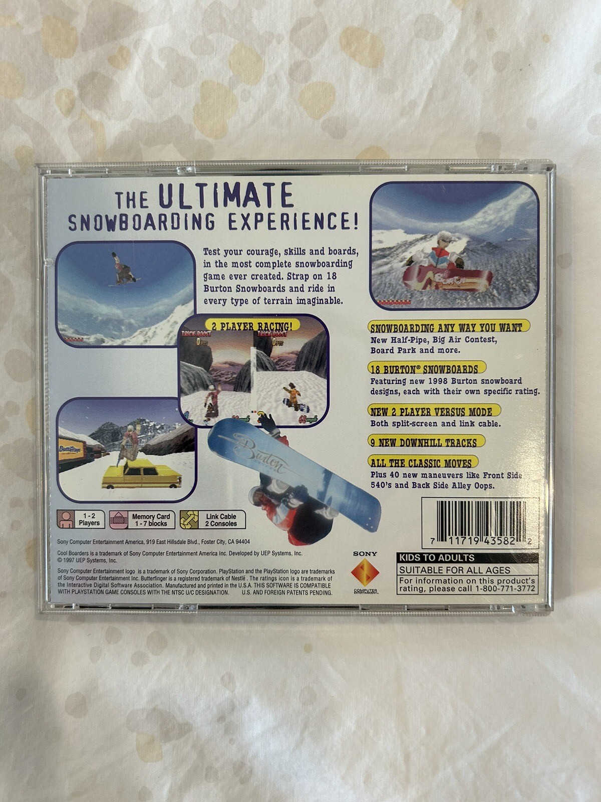 SONY PLAYSTATION 1- PS1 COOL BOARDERS 2 BLACK LABEL 1997 711719435822| eBay