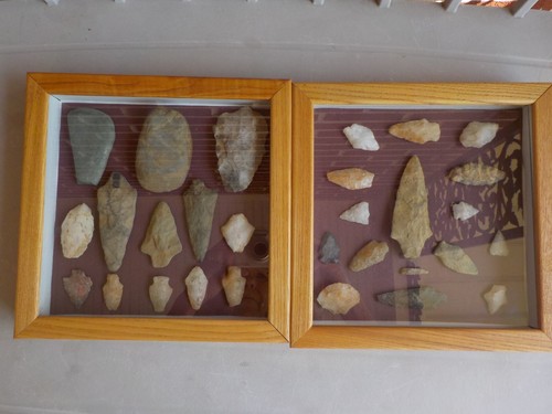 (2) Arrowhead Collections In Display Cases | eBay
