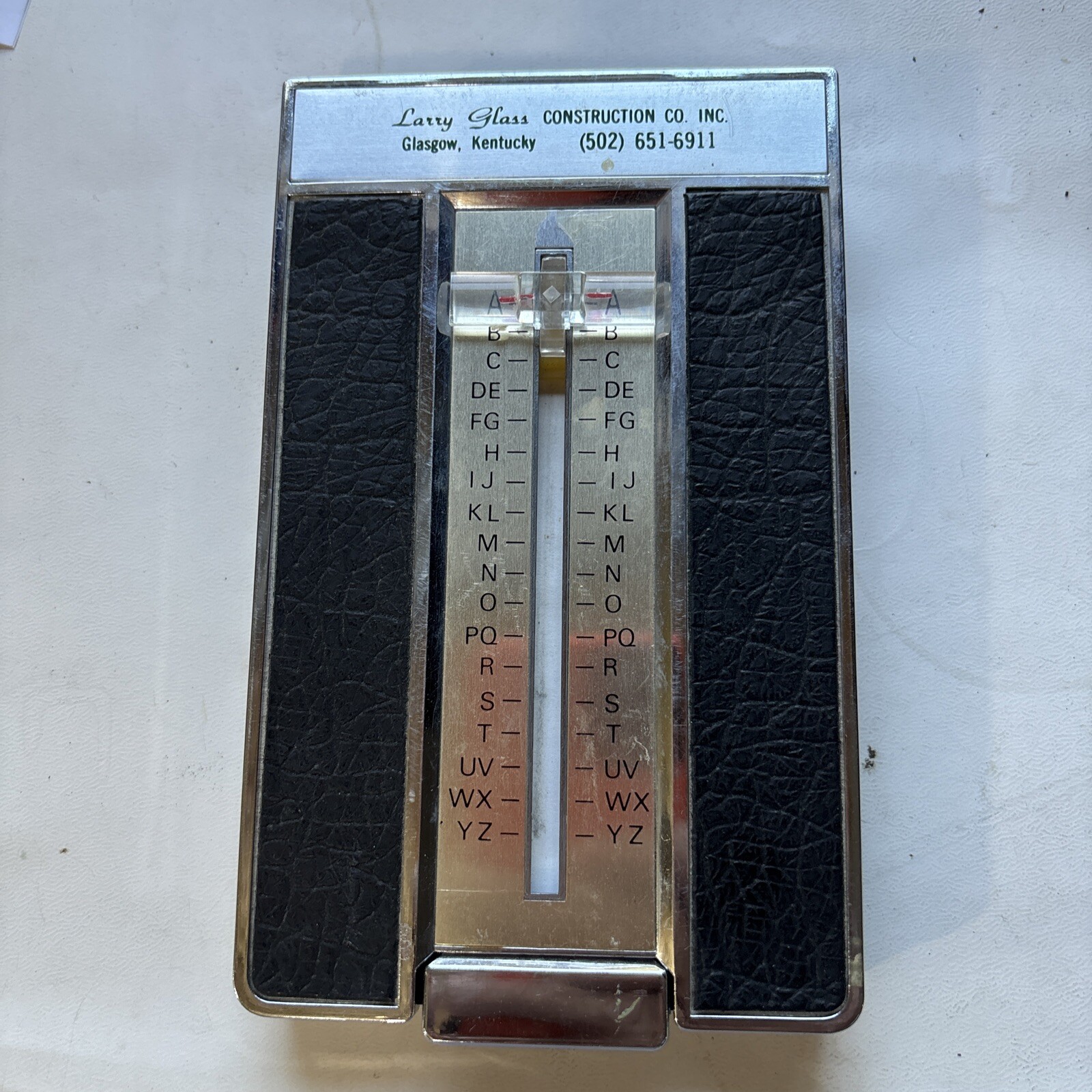 Vintage Glasgow Kentucky Rolodex Style Sliding Alphabet Index Address ...