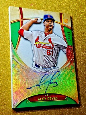 2017 Topps Alex Reyes Five Star Career Rookie Autograph Green 15 Auto ...