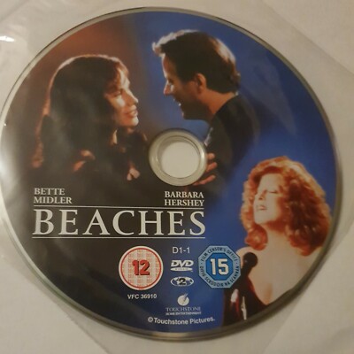 Beaches (1988) DVD Bette Midler Barbara Hershey DVD Movie Film Disc ...