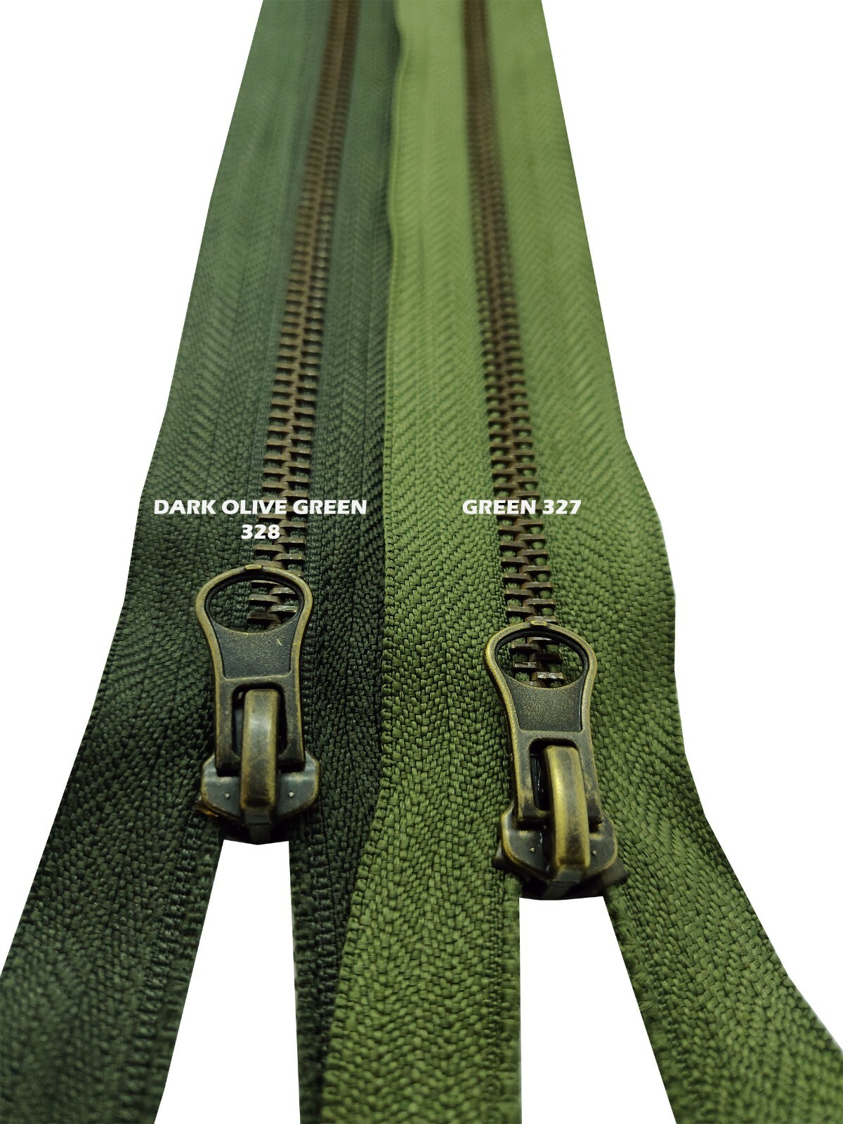 1pc Antique Brass Metal Zip Fastener Size #5 Open End For Jackets Heavy ...