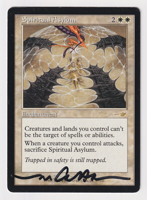 Signed Spiritual Asylum Proof MP Nemesis Artist Matt Cavotta 2000 MTG ...