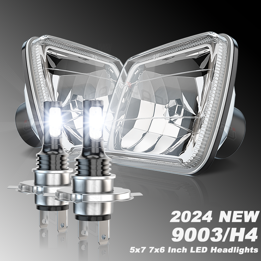 Fits For 82-94 Chevy S10 Blazer GMC S15 7X6 5x7 Hi/Lo Sealed Beam LED ...