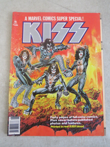 MARVEL COMICS SUPER SPECIAL #1 1977 KISS BLOOD INK MAGAZINE | eBay