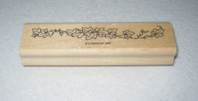 Stampin' Up - Rubber Stamp - Border - Ivy Leaves - Dated 1997- EUC ...