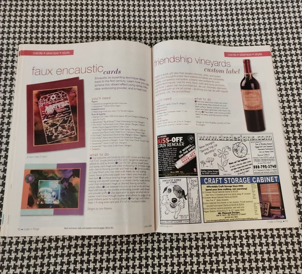 CraftsNThings Magazine Scrapbooks Back Issue Lot Of 5 DIY Cards crafts ...