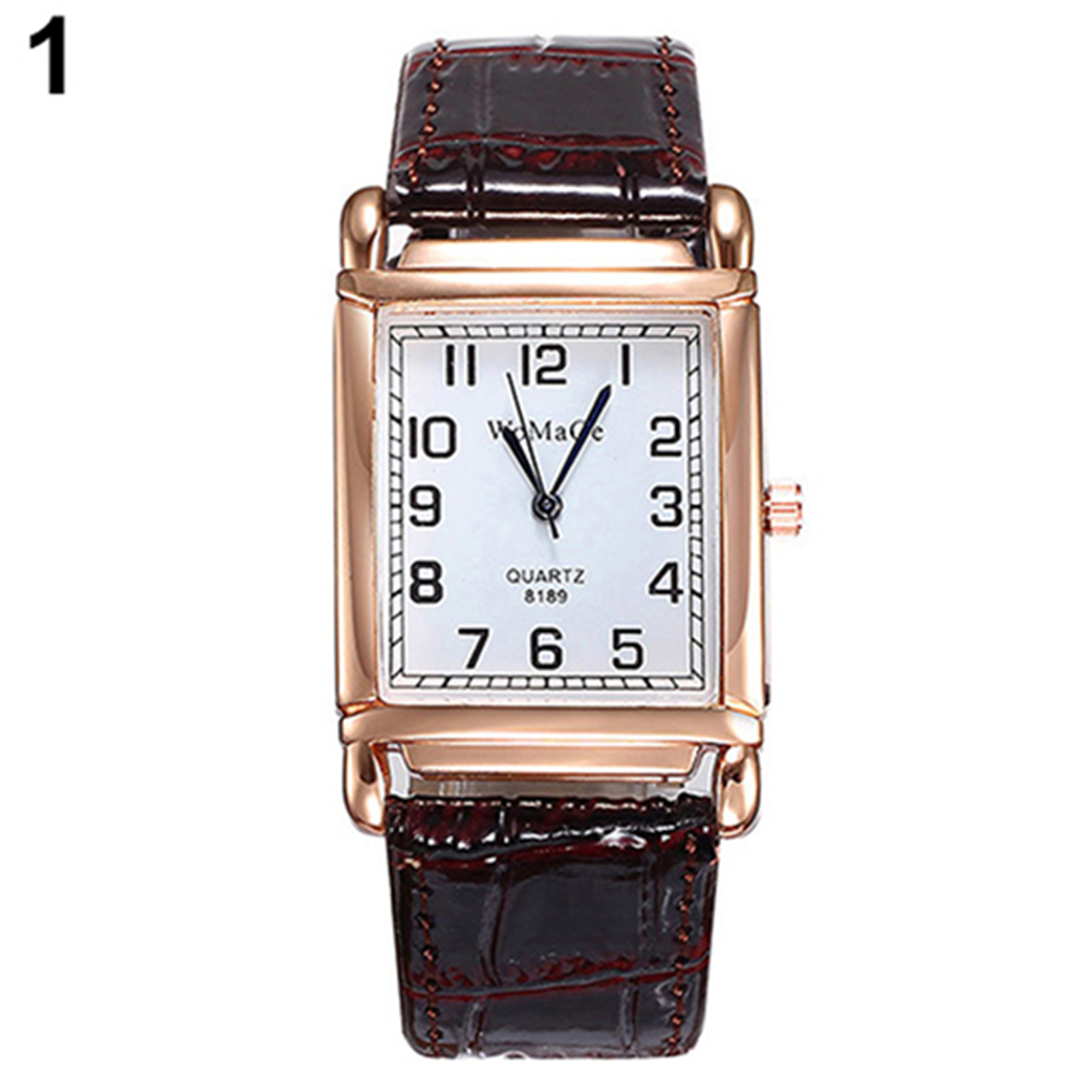 Square Watch High Precision Casual Square Case Analog Wrist Watch Decor ...