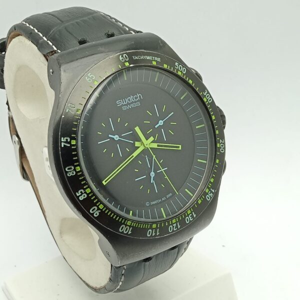 Swatch Irony Swiss V8 Chronograph Black Sports Men’s Watch | eBay