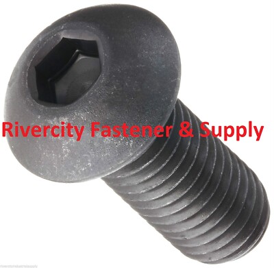 1/4-20x1/2 Button Allen Head Cap Screws 1/4x20 x 1/2 Bolts 1/4 x 20 x ...