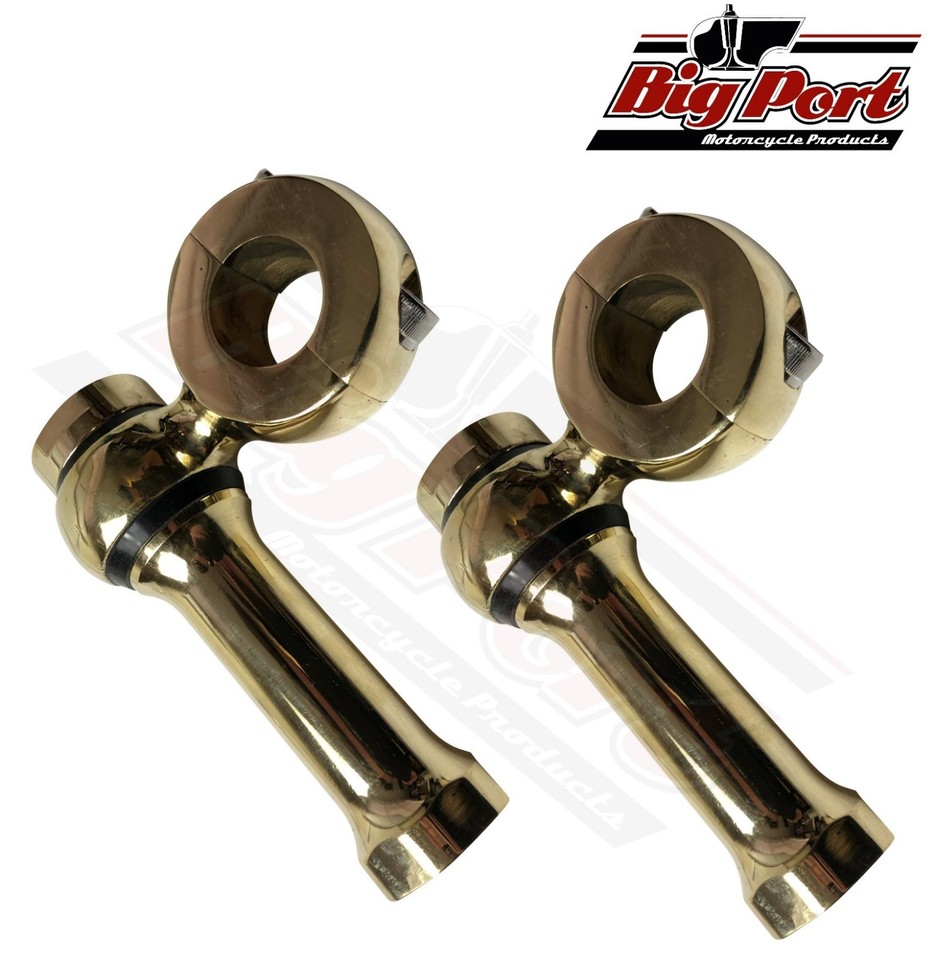 Motorcycle 1" Dog Bone Handlebar Risers Harley Chopper Bobber Cafe ...