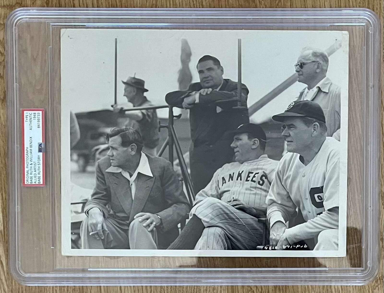 1948 BABE RUTH TYPE 1 PHOTO THE BABE RUTH STORY/WILLIAM BENDIX ALLIED ...