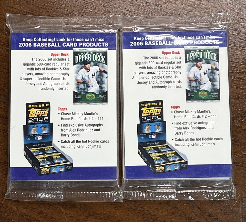 2006 National Baseball Card Day Trading Card Set T1 & T2 Mantle, Jeter ...