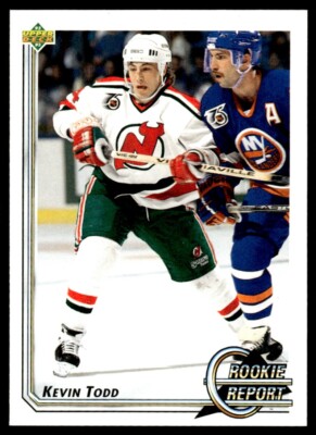 1992-93 Upper Deck Rookie Report #365 Kevin Todd New Jersey Devils | eBay