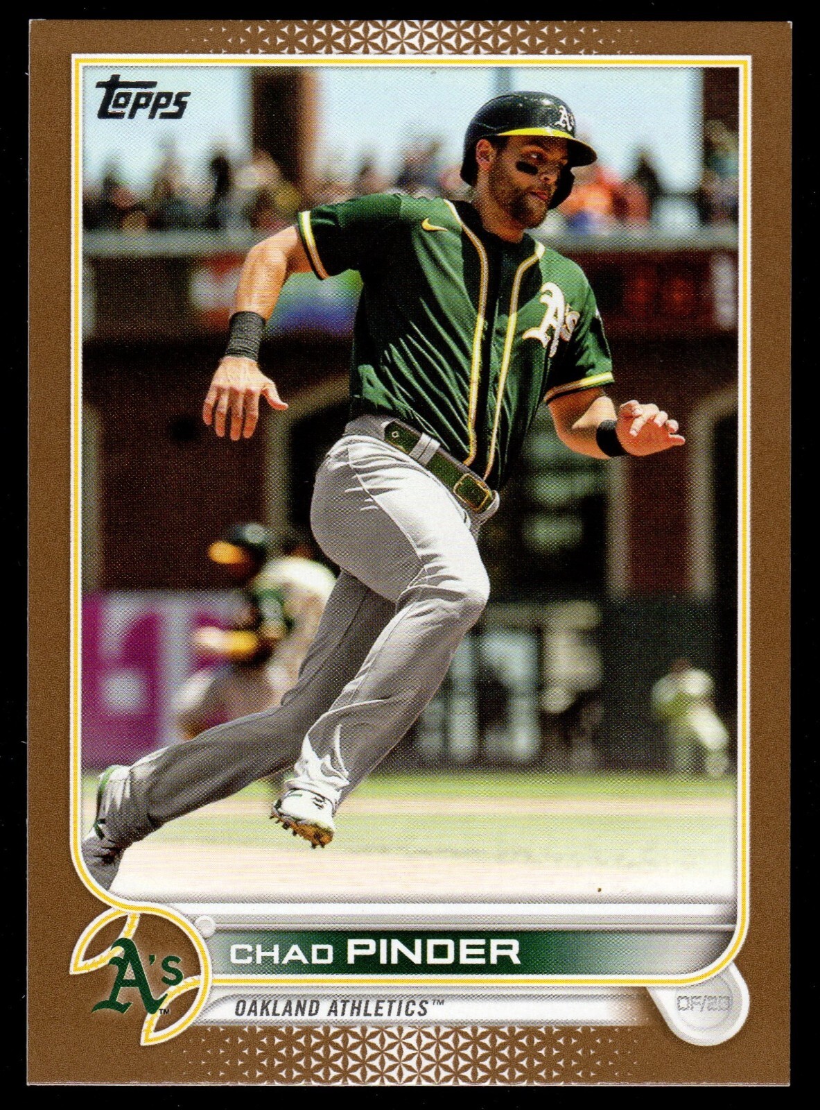 2022 Topps Baseball Series 1 Chad Pinder #95 Gold Serial # 1902/2022 | eBay
