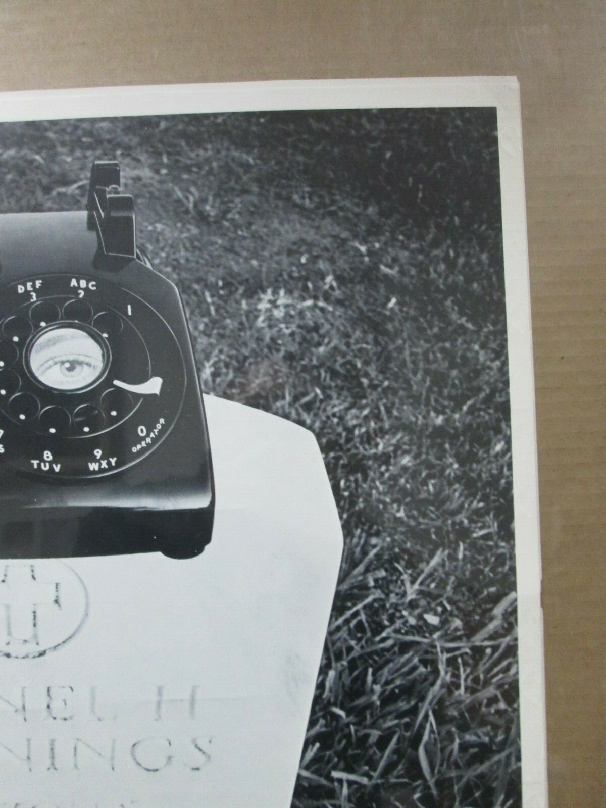 Disconnected number Black white Poster political antiwar 1970's Inv# ...