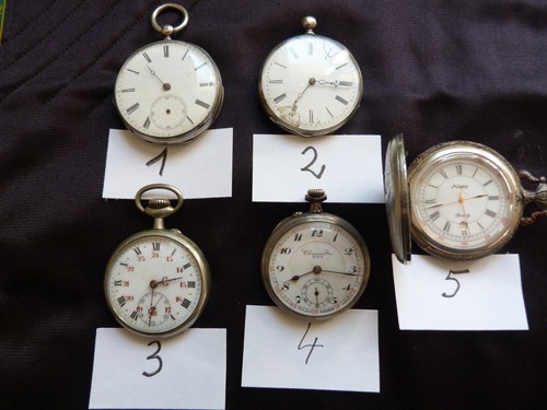 LOT MONTRES DE POCHE GOUSSETS DONT ARGENT | eBay