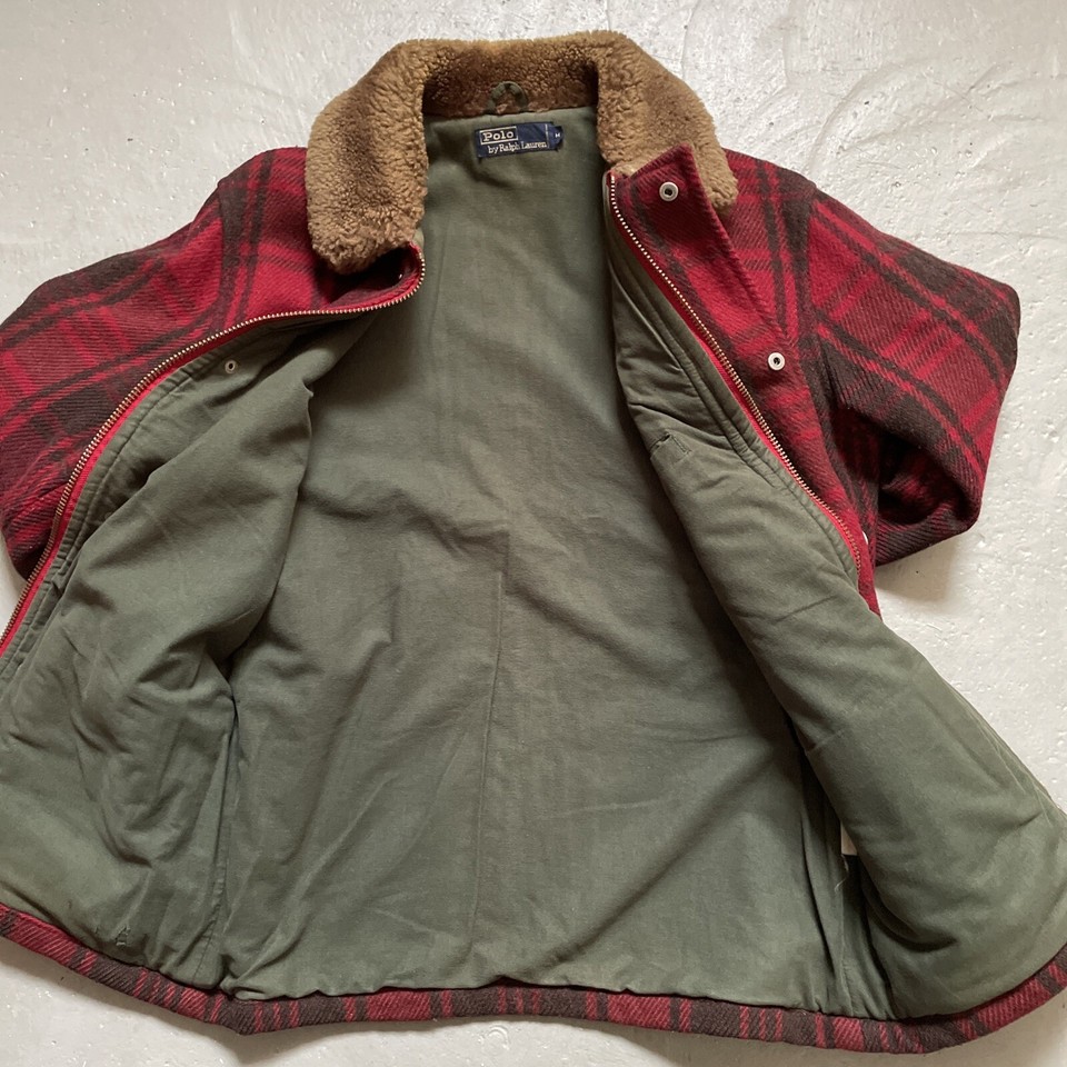 Vintage Polo Ralph Lauren Plaid Wool Hunting Logger Lumberjack Work ...