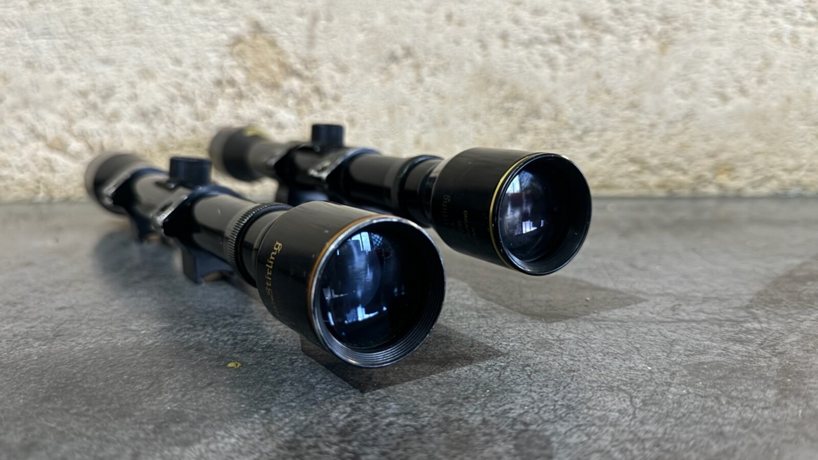 2 x Nikko Stirling Tiara Rifle Scope 4x28 Japan engraved suit Springer ...