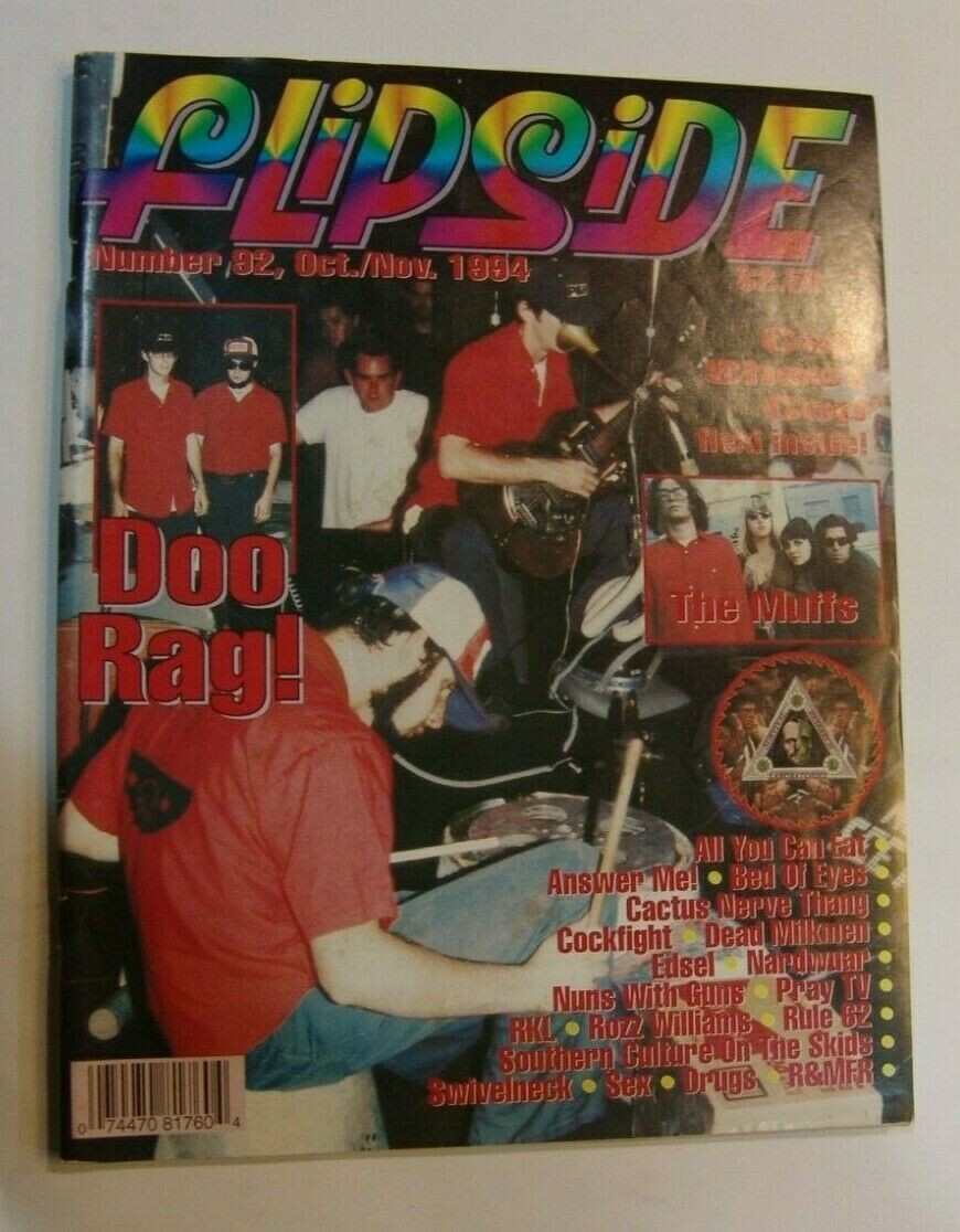 FlipSide Magazine, 4 issue, Nymphs Hawkwind Rozz Williams, KMFDM ...