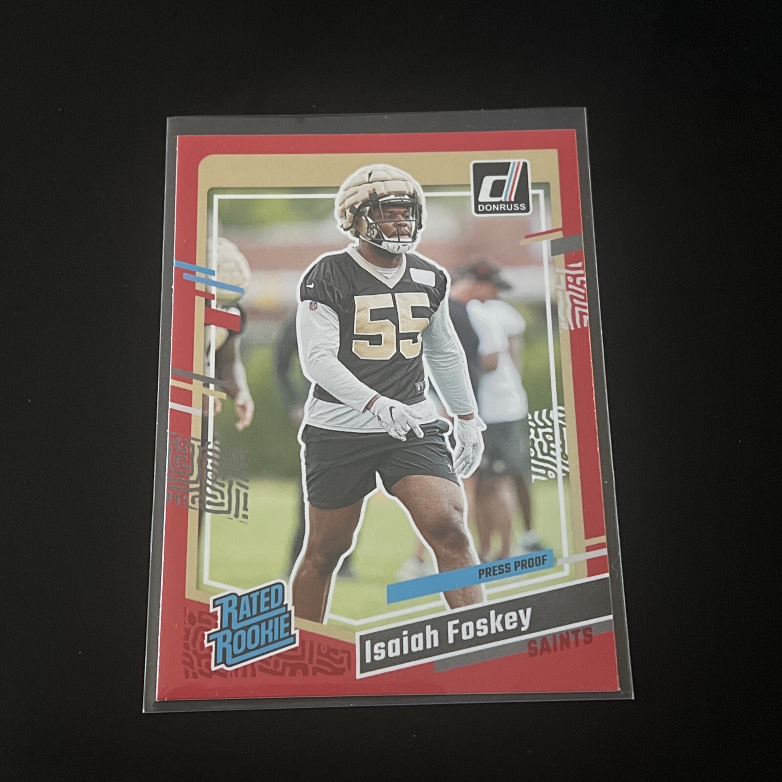 2023 Panini Donruss - Rated Rookie Press Proof Red #373 Isaiah Foskey ...