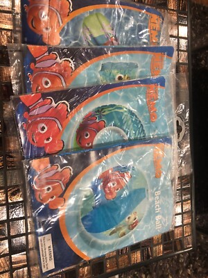 Disney Pixar Finding Nemo Beach Ball Swim Ring Arm Fliats Surf Rider ...