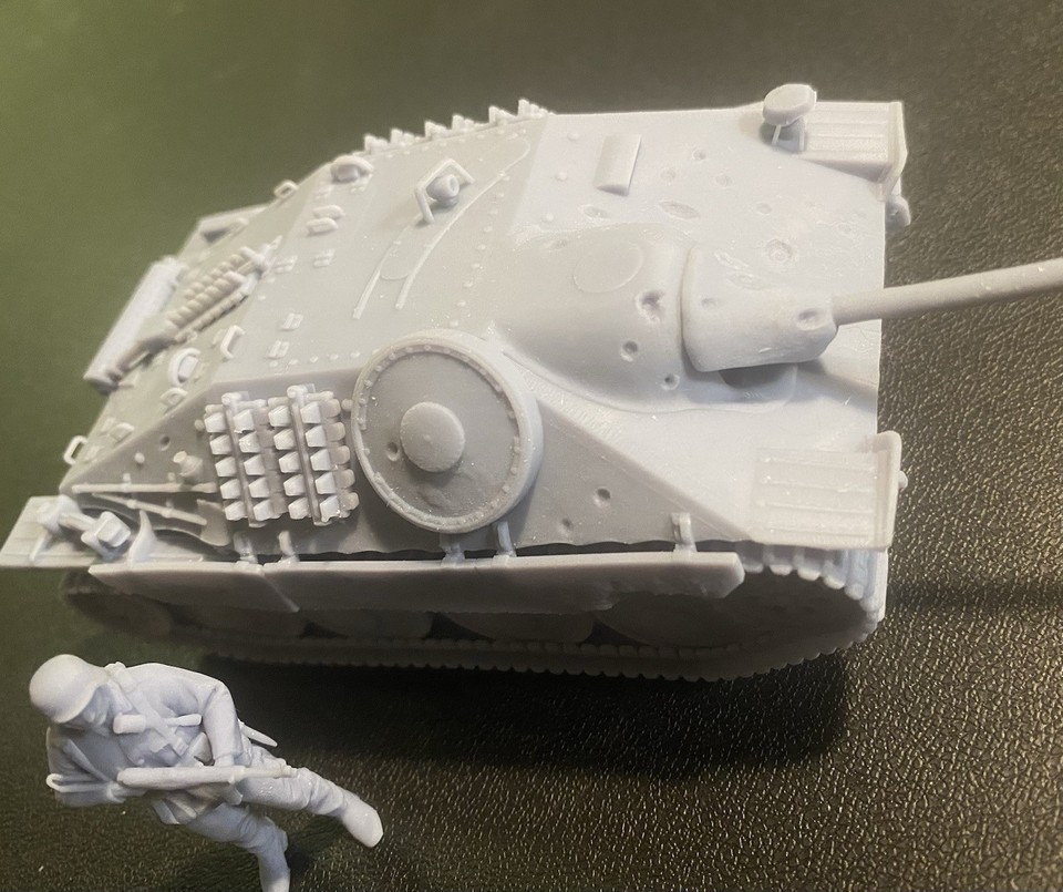 German WW2 Hetzer Tank Assault Gun, Built Resin 3D Printed, 1/35 Scale ...