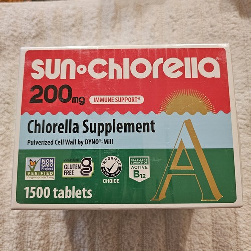 Sun Chlorella Dietary Chlorella Supplement A 200 Mg 1500 Tablets *READ ...