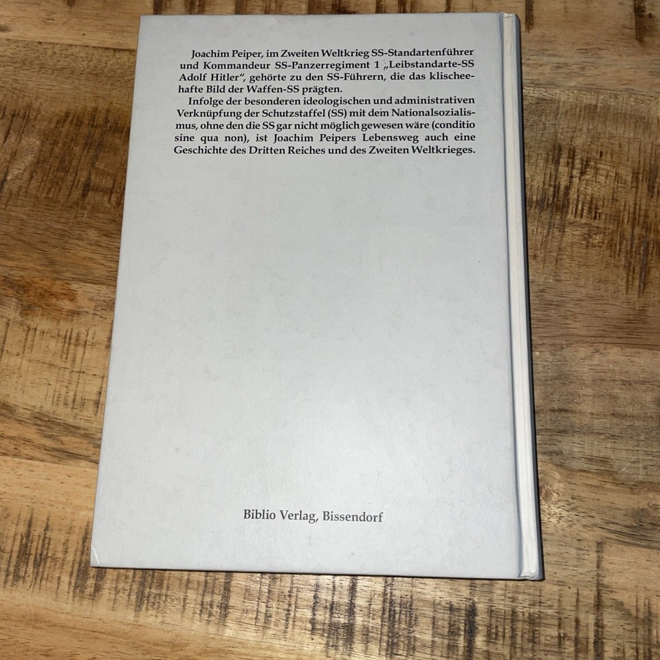 Book - Joachim Peiper OACHIM PEIPER Zwischen Totenkopf Und Ritterkreuz ...