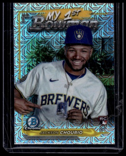 2024 Bowman Chrome #M1B-15 Jackson Chourio My 1st Bowman Mojo ...