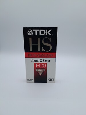 🔥 NEW FACTORY SEALED ~ TDK T-120HS High Standard VHS Video Tape ...