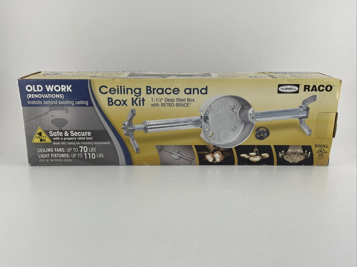 Raco Ceiling Fan Box With Brace Installation | Shelly Lighting