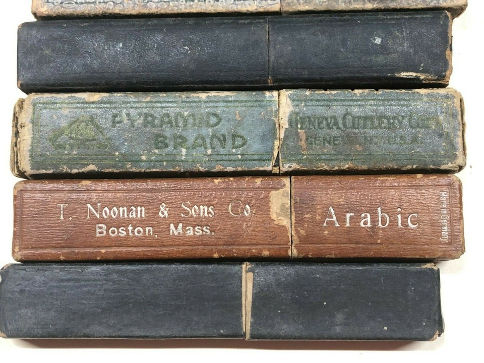 Vintage Straight Razor Boxes "Estate - Lot of 24 Razors Boxes Only ...