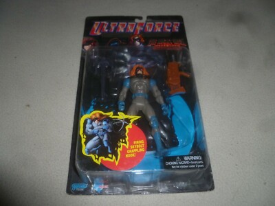 NEW ULTRAFORCE THE NIGHT MAN ULTRA HERO FIGURE GALOOB NOC BLACK VARIANT ...