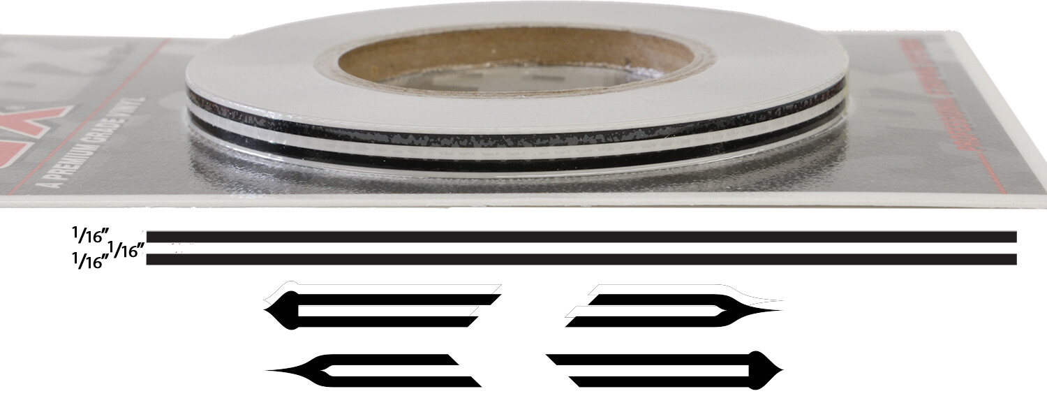 3/16" x 50' Roll of thin Accent Pinstripe stripe auto truck RV w ends ...