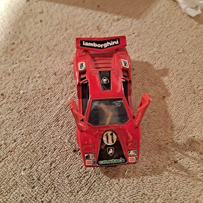 Shinsei Mini Power Red Lamborghini #406 Countach Made in Japan, Hot ...