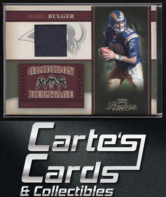 Marc Bulger 2006 Playoff Prestige #GH23 Gridiron Heritage Jerseys Rams ...