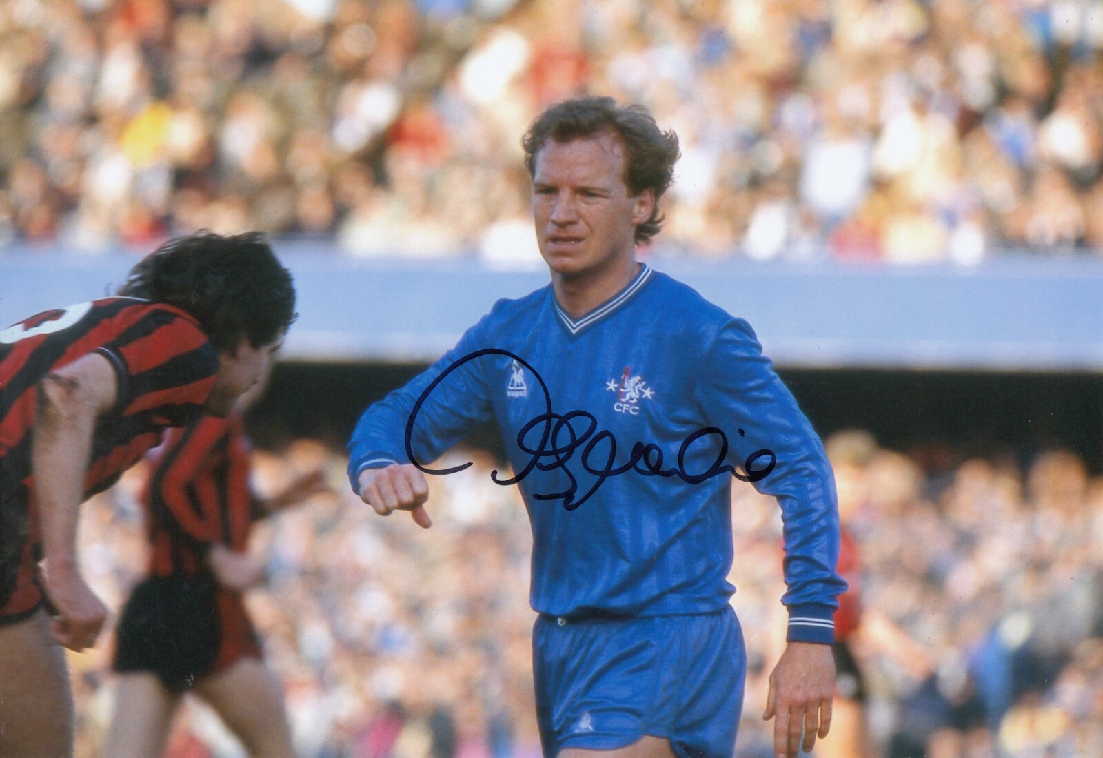 David Speedie - Hand Signed A4 Photograph - Chelsea - COA - Drop Down ...